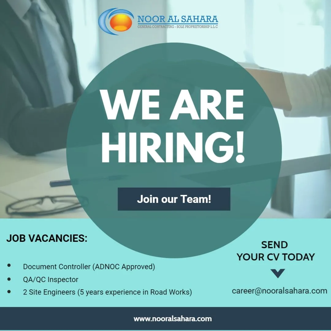 Noor Al-Sahara General Contracting LLC Abu Dhabi Jobs