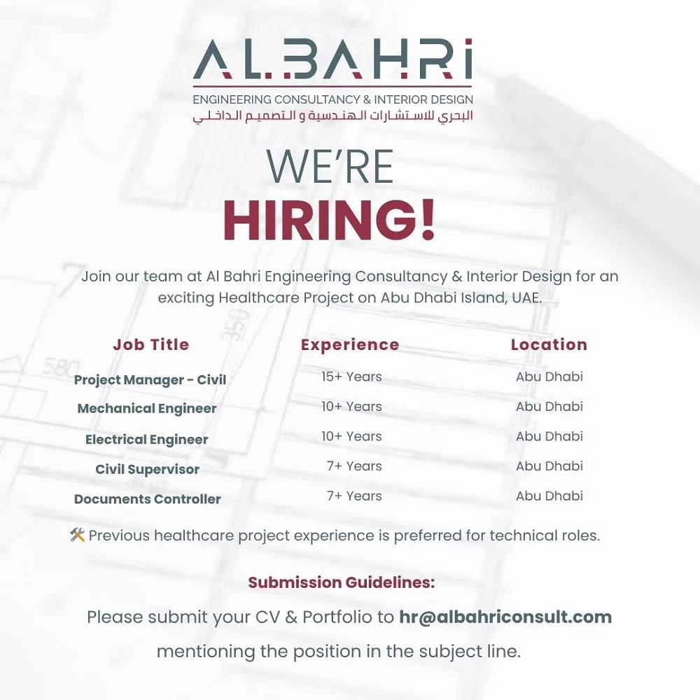 Al-Bahri Engineering Consultancy Abu Dhabi Jobs