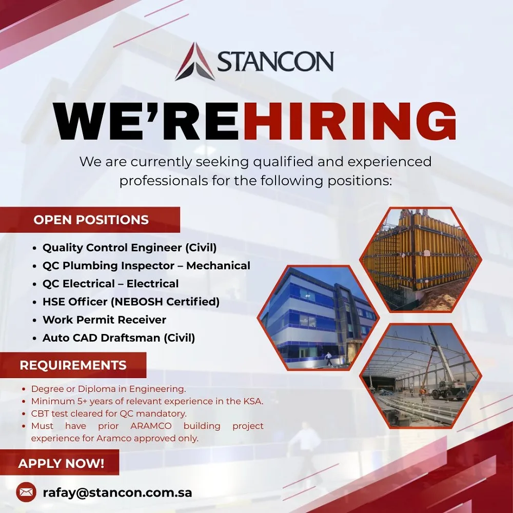 Stancon Company Limited Al-Khobar Jobs